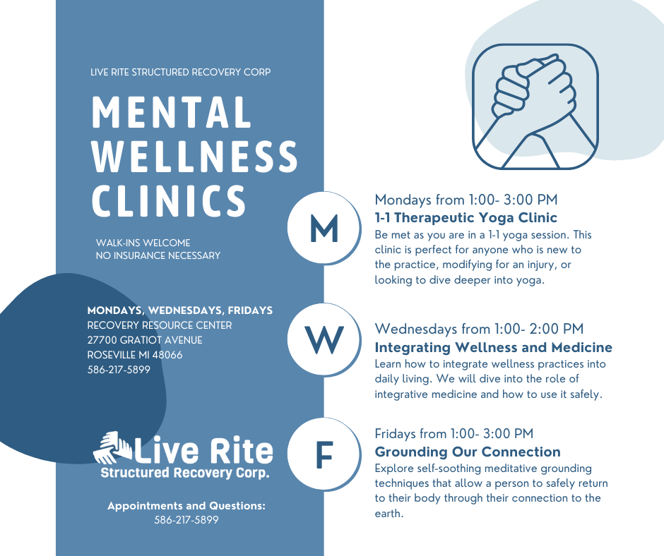 Events to help aid in Recovery | Live Rite