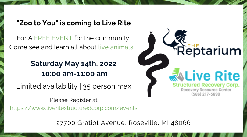 Events to help aid in Recovery | Live Rite